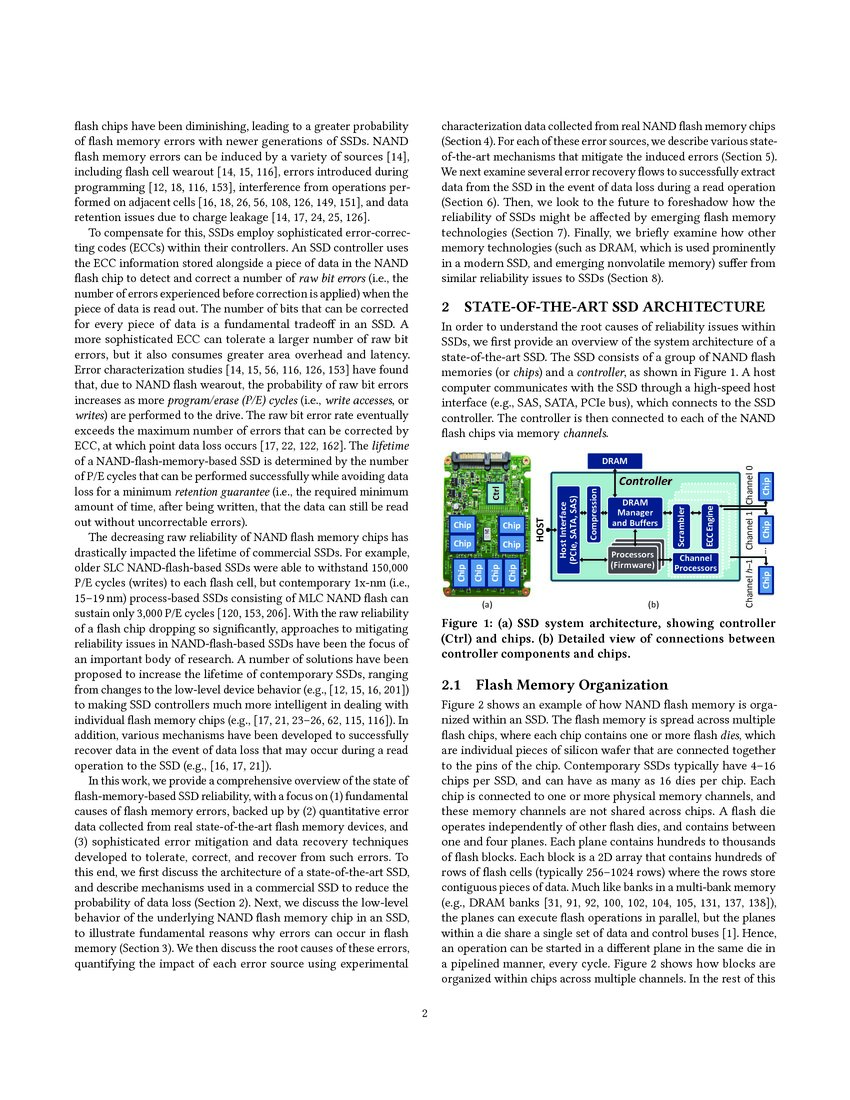 Error Characterization, Mitigation, and Recovery in Flash Memory Based Solid-State Drives | DeepAI