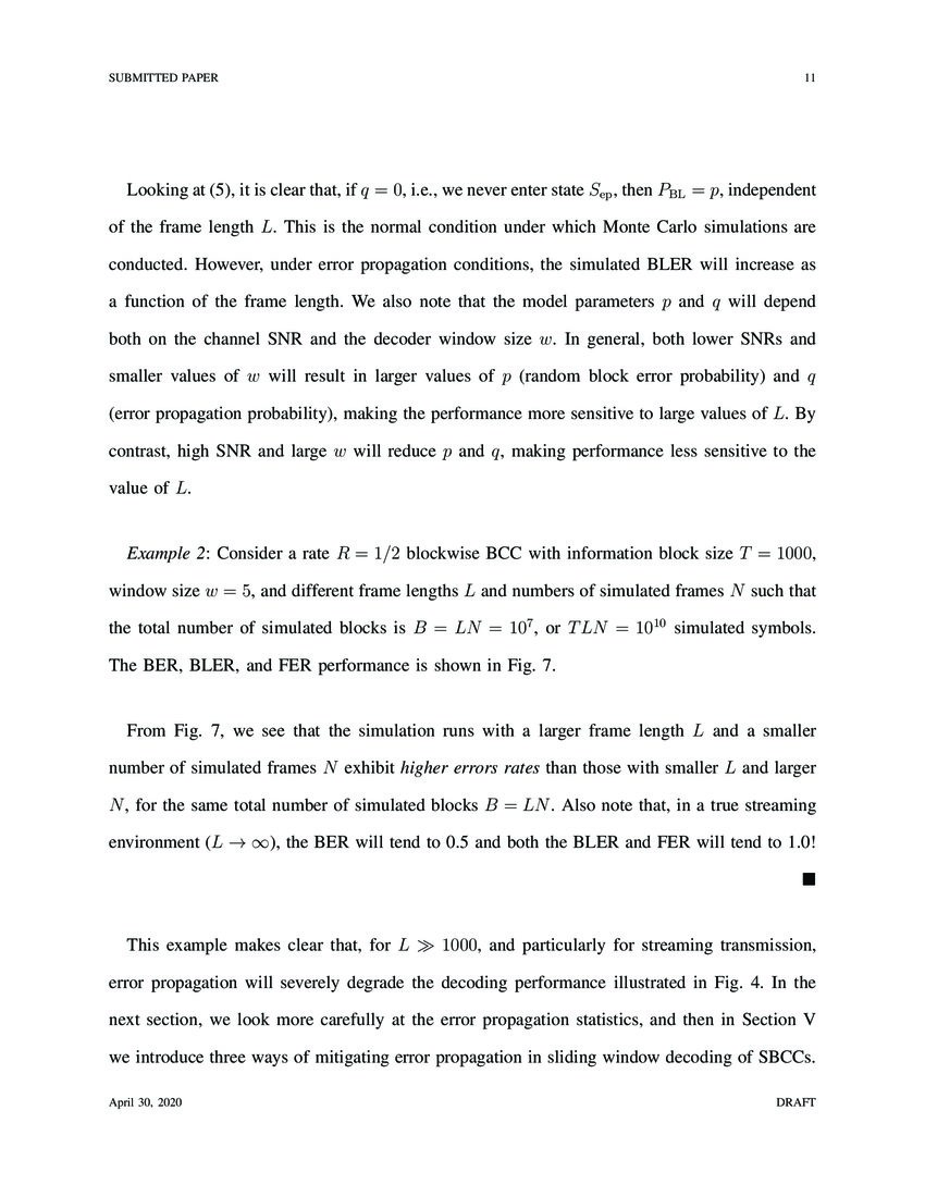 Error Propagation Mitigation In Sliding Window Decoding Of Braided Convolutional Codes Deepai