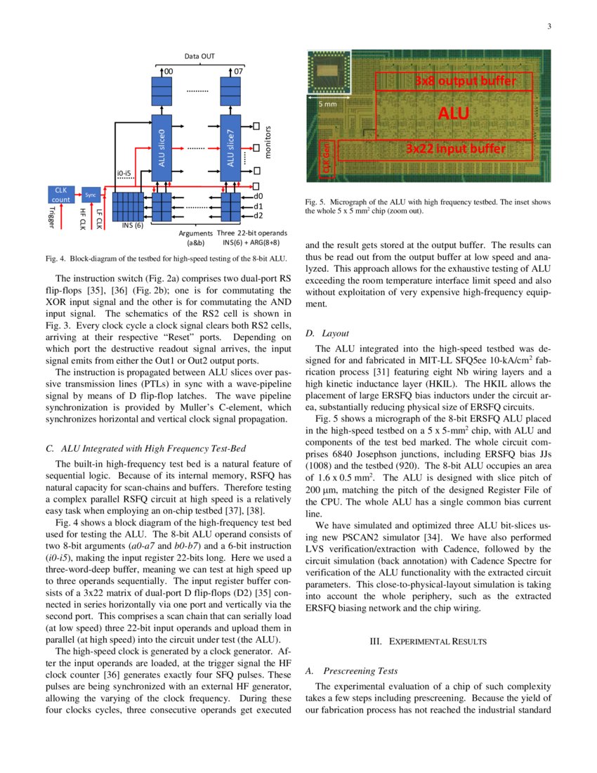 ERSFQ 8-bit Parallel Arithmetic Logic Unit | DeepAI