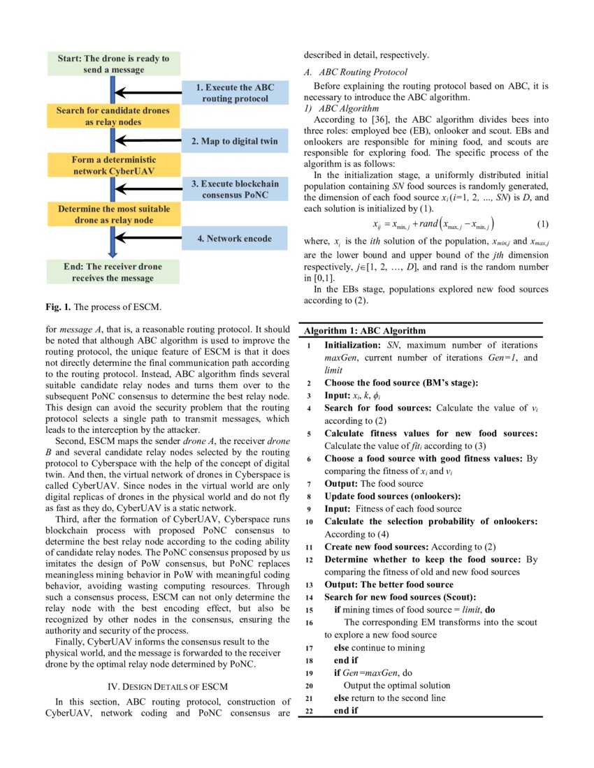 ESCM: An Efficient and Secure Communication Mechanism for UAV Networks ...
