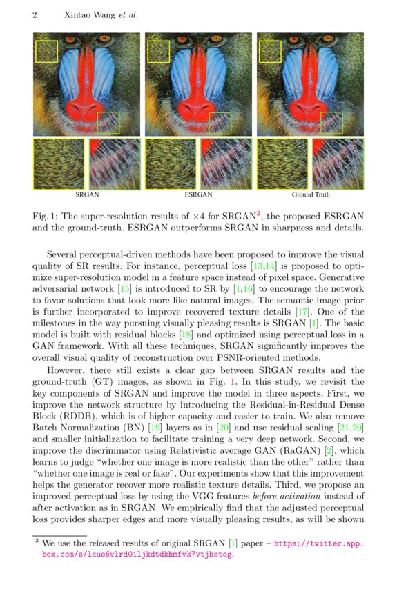Esrgan Enhanced Super Resolution Generative Adversarial Networks Deepai