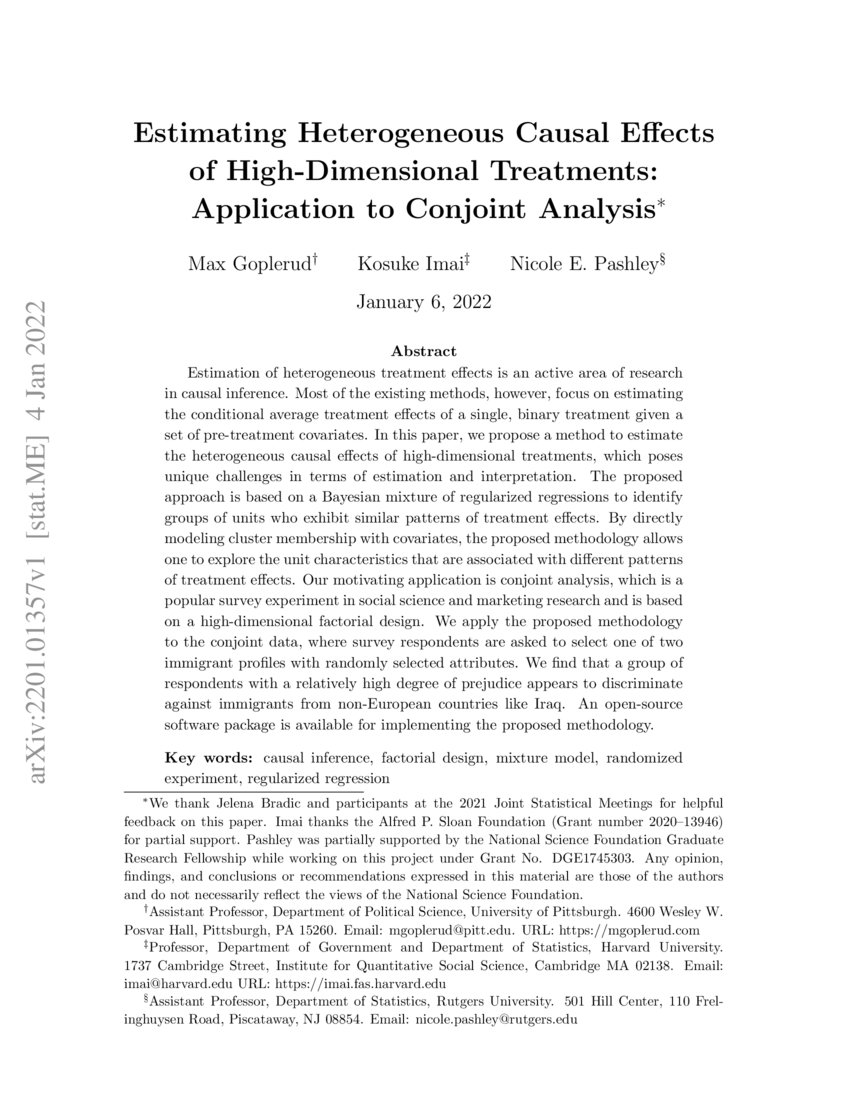 Estimating Heterogeneous Causal Effects of High-Dimensional Treatments ...