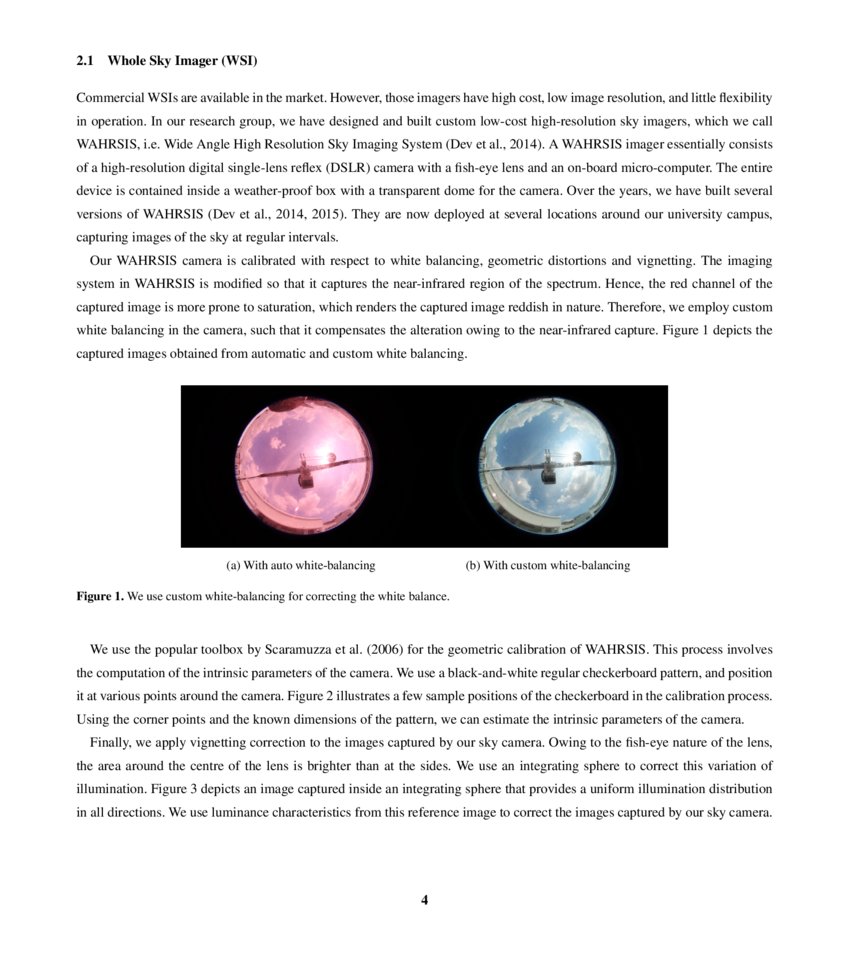 Estimating Solar Irradiance Using Sky Imagers Deepai