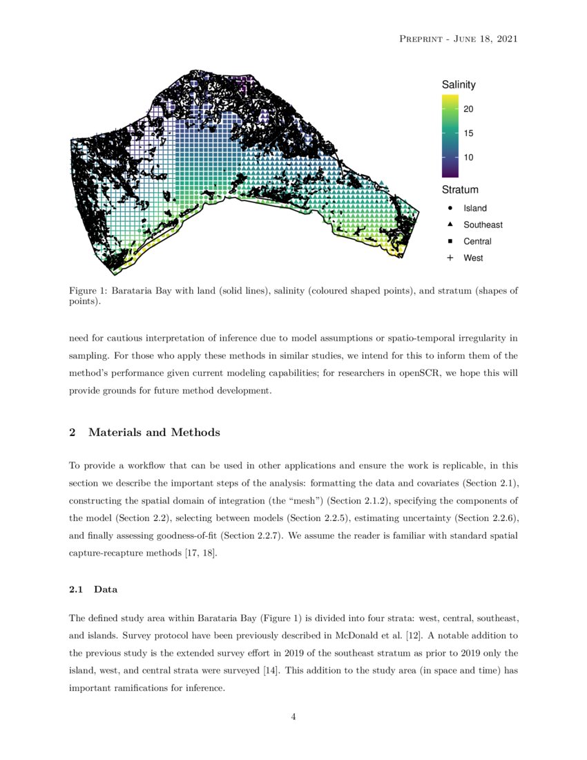 Estimating Spatially Varying Density And Time Varying Demographics With Open Population Spatial