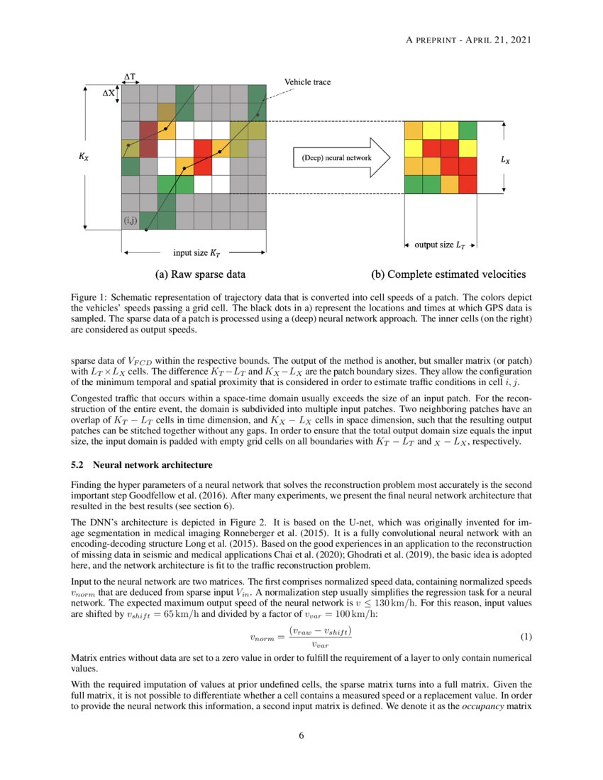 Estimating Traffic Speeds using Probe Data: A Deep Neural Network ...