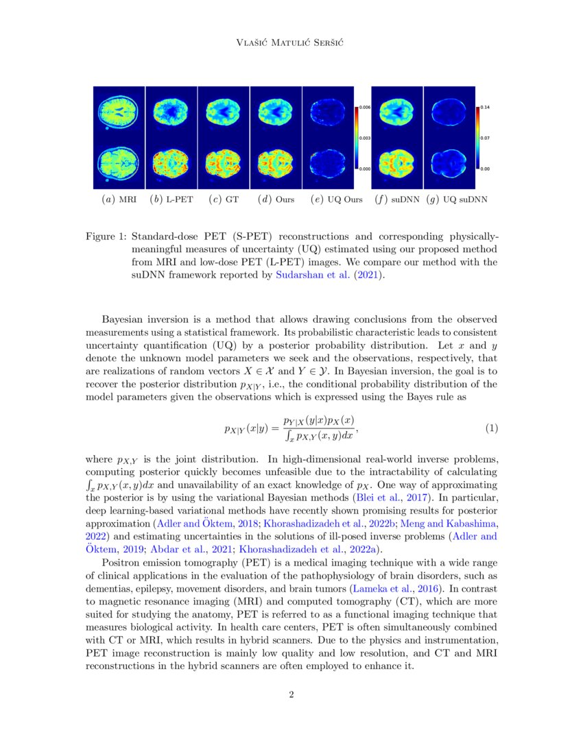 Estimating Uncertainty in PET Image Reconstruction via Deep Posterior Sampling | DeepAI