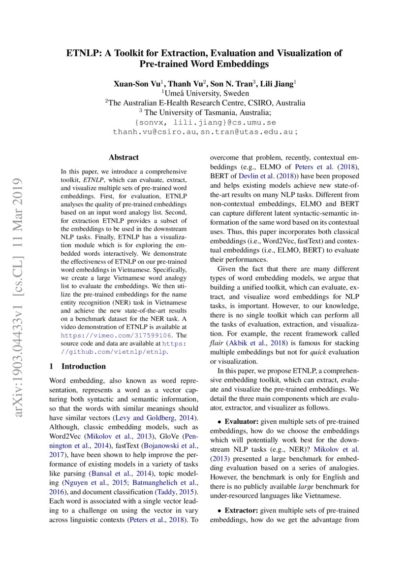 ETNLP: A Toolkit for Extraction, Evaluation and Visualization of Pre ... ETNLP: A Toolkit for Extraction, Evaluation and Visualization of Pre ...