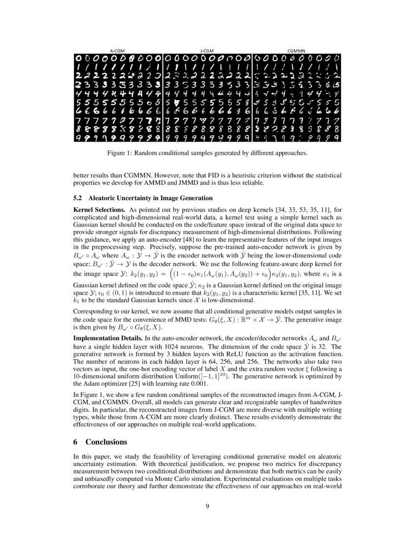 Evaluating Aleatoric Uncertainty via Conditional Generative Models | DeepAI
