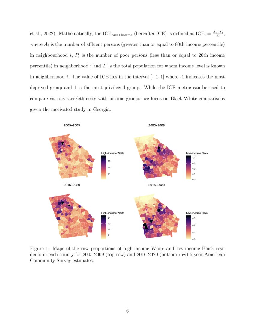 Evaluating Racialized Economic Segregation in the Presence of Spatial ...