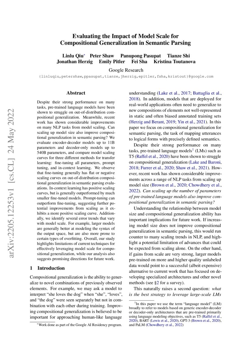 Evaluating The Impact Of Model Scale For Compositional Generalization 5457