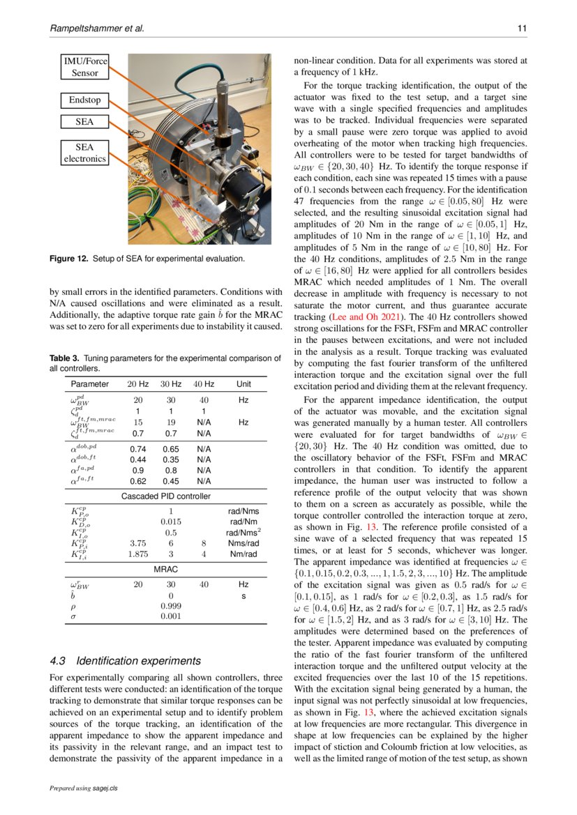 Evaluation And Comparison Of Sea Torque Controllers In A Unified Framework Deepai