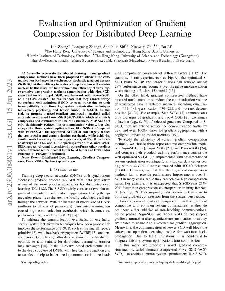 Evaluation And Optimization Of Gradient Compression For Distributed