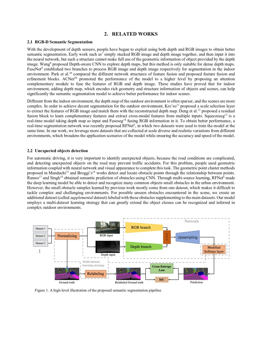 Evaluation Of Multimodal Semantic Segmentation Using Rgb D Data Deepai