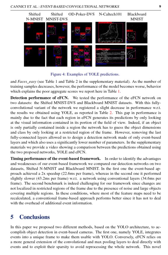 Event Based Convolutional Networks For Object Detection In Neuromorphic 4839