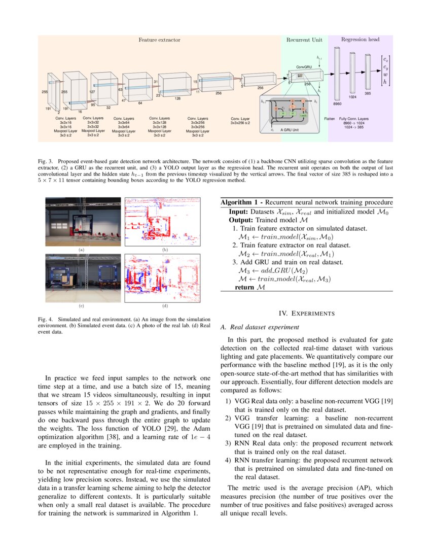 Event-based Navigation for Autonomous Drone Racing with Sparse Gated ...