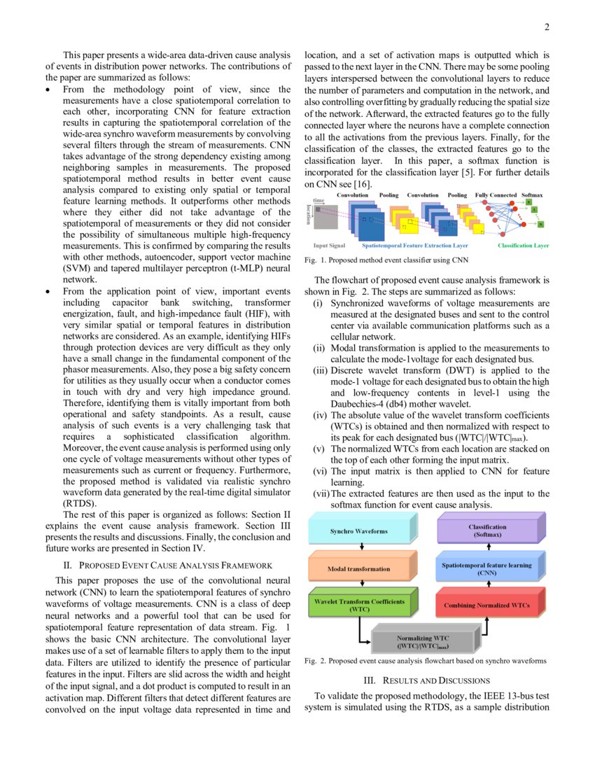 Event Cause Analysis In Distribution Networks Using Synchro Waveform Measurements Deepai