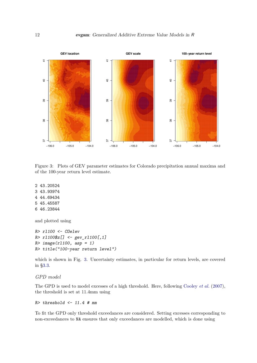 Evgam An R Package For Generalized Additive Extreme Value Models Deepai
