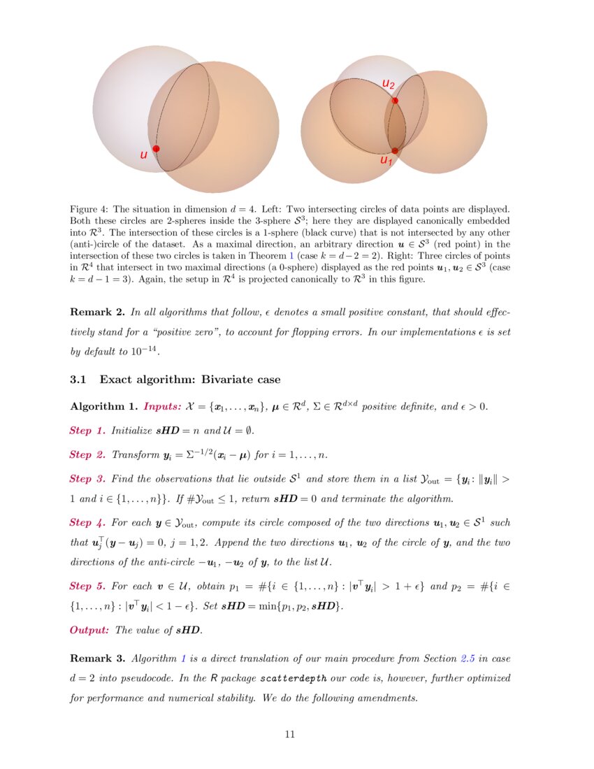 Exact and approximate computation of the scatter halfspace depth | DeepAI