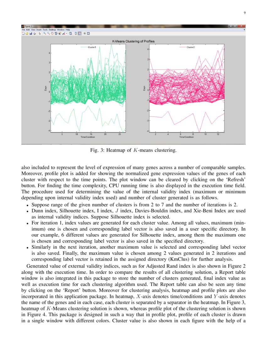 EXCLUVIS: A MATLAB GUI Software for Comparative Study of Clustering and Visualization of Gene ...