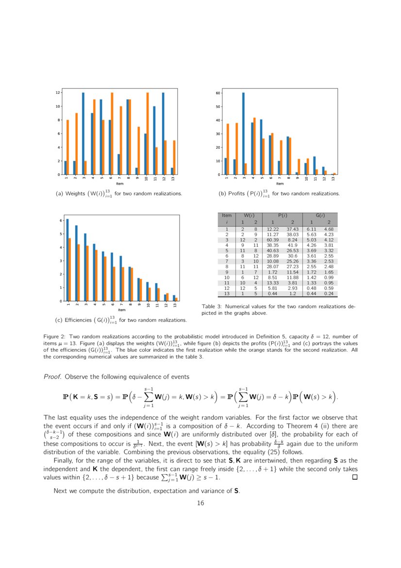 Expected Performance and Worst Case Scenario Analysis of the Divide-and-Conquer Method for the 0 ...