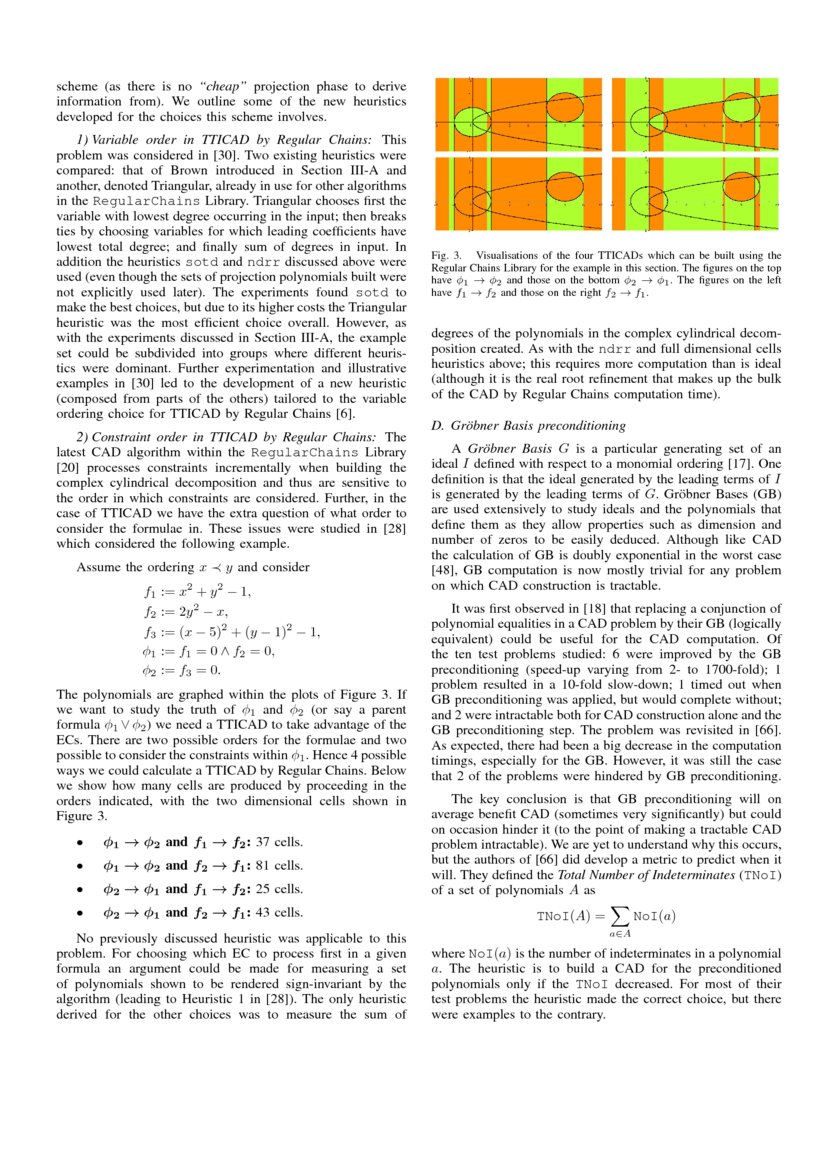 Experience with Heuristics, Benchmarks & Standards for Cylindrical Algebraic Decomposition | DeepAI