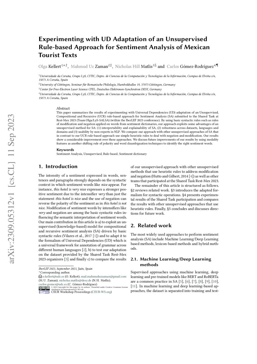 Experimenting With Ud Adaptation Of An Unsupervised Rule Based Approach For Sentiment Analysis 