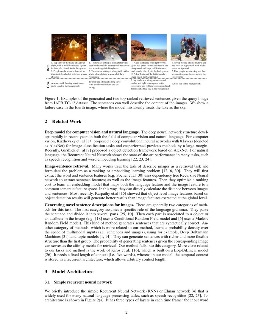 Explain Images With Multimodal Recurrent Neural Networks Deepai