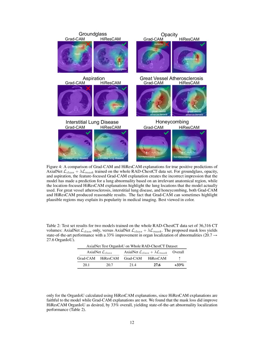 Explainable multiple abnormality classification of chest CT volumes ...