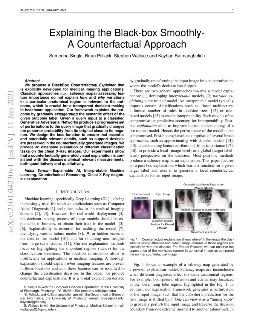 Explaining The Black Box Smoothly A Counterfactual Approach Deepai