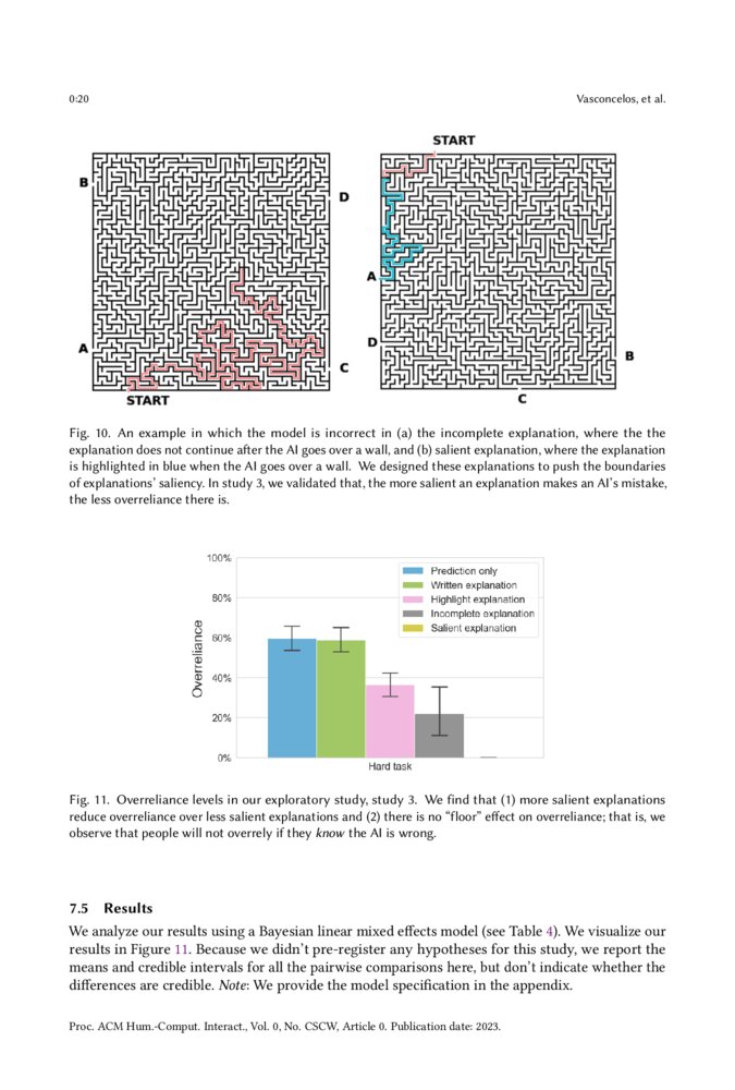 Explanations Can Reduce Overreliance on AI Systems During Decision-Making | DeepAI