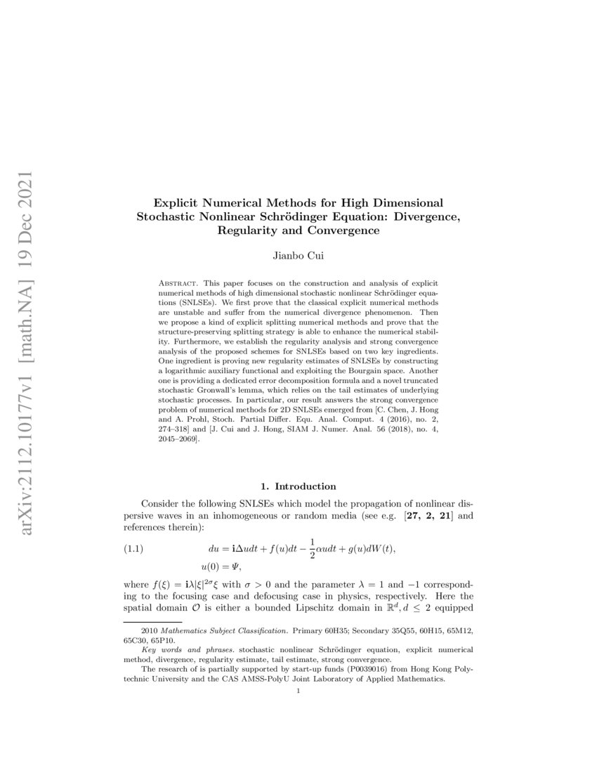 Explicit Numerical Methods For High Dimensional Stochastic Nonlinear