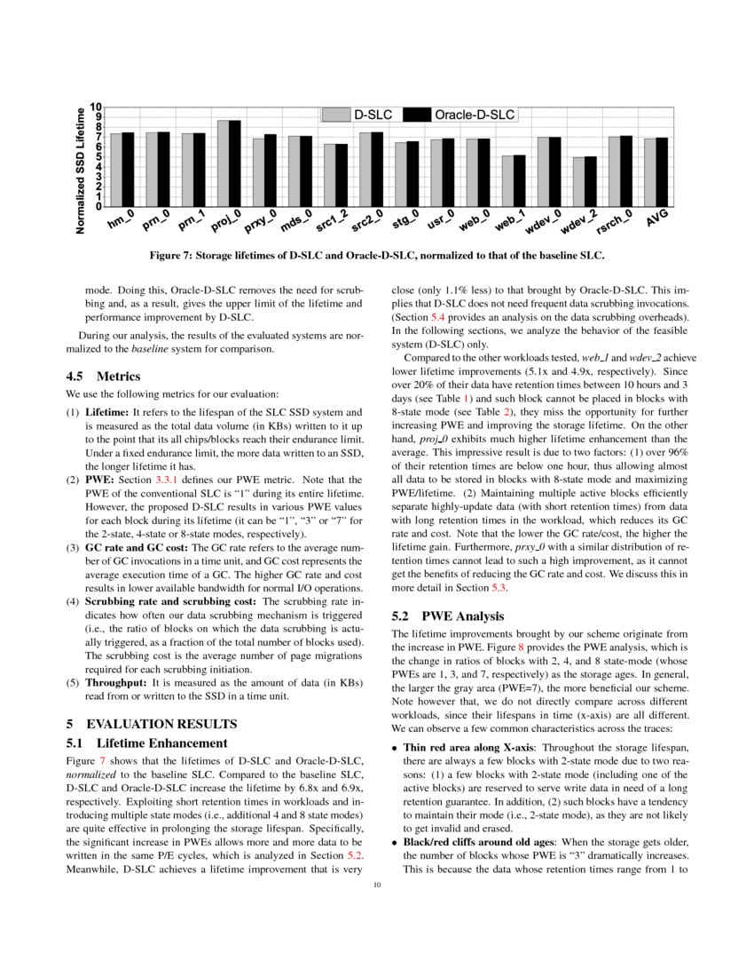 Exploiting Data Longevity for Enhancing the Lifetime of Flash-based Storage Class Memory | DeepAI