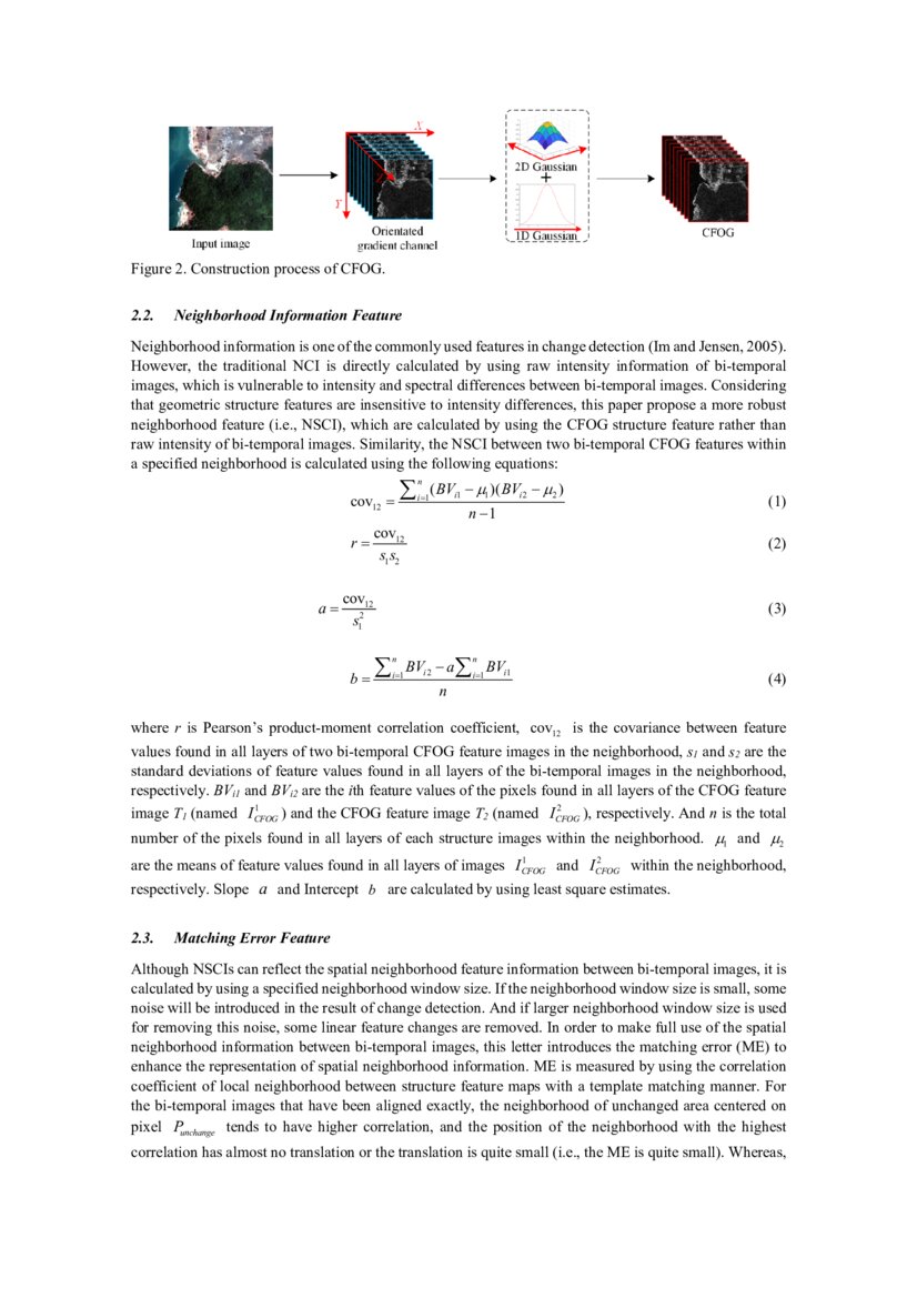 Exploiting Neighborhood Structural Features for Change Detection | DeepAI
