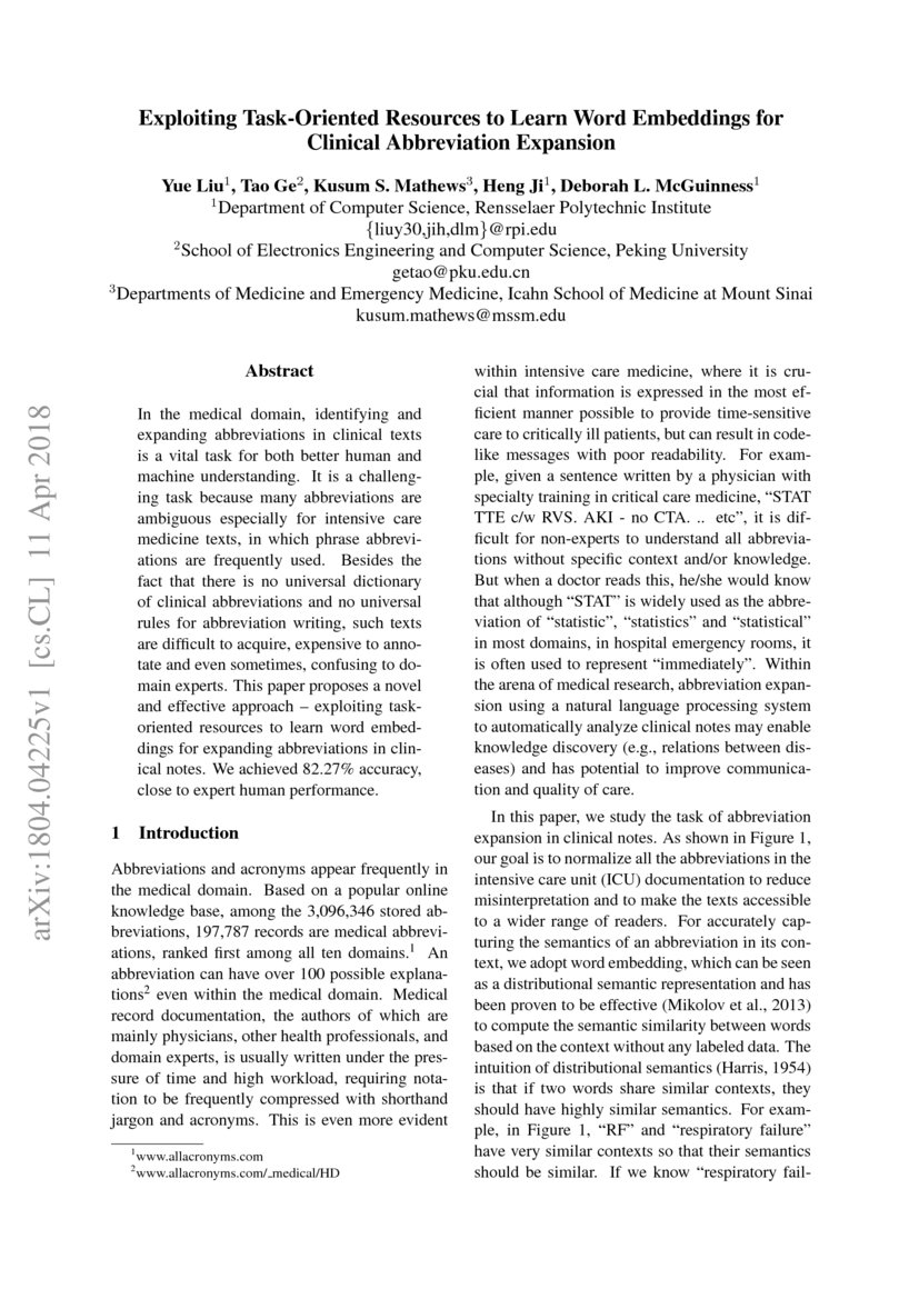 Exploiting Task Oriented Resources To Learn Word Embeddings For 1761
