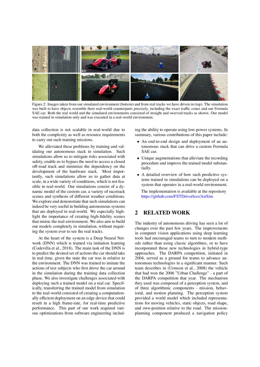 Explorations and Lessons Learned in Building an Autonomous Formula SAE ...