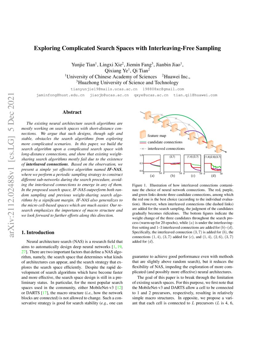 Exploring Complicated Search Spaces with Interleaving-Free Sampling ...
