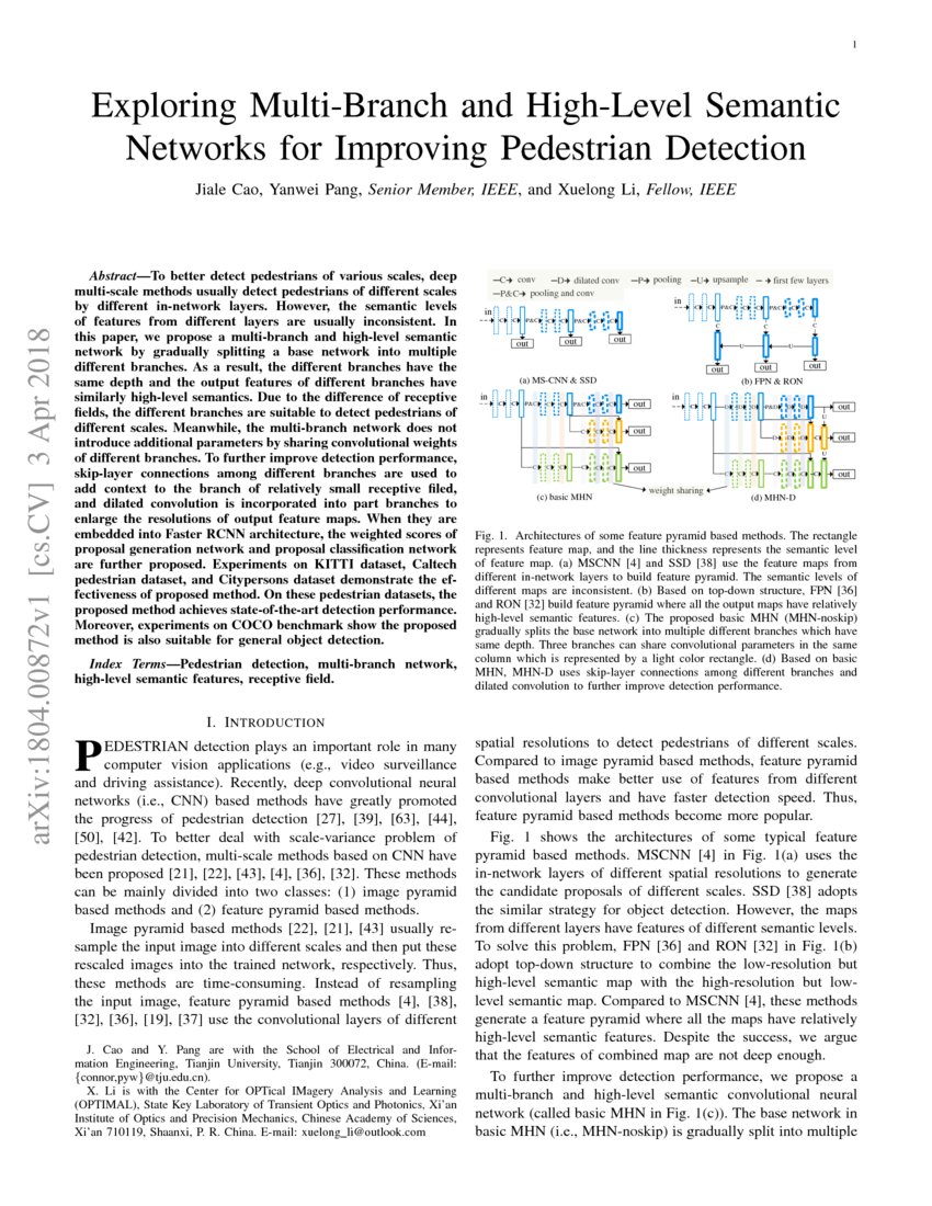 Exploring Multi Branch And High Level Semantic Networks For Improving
