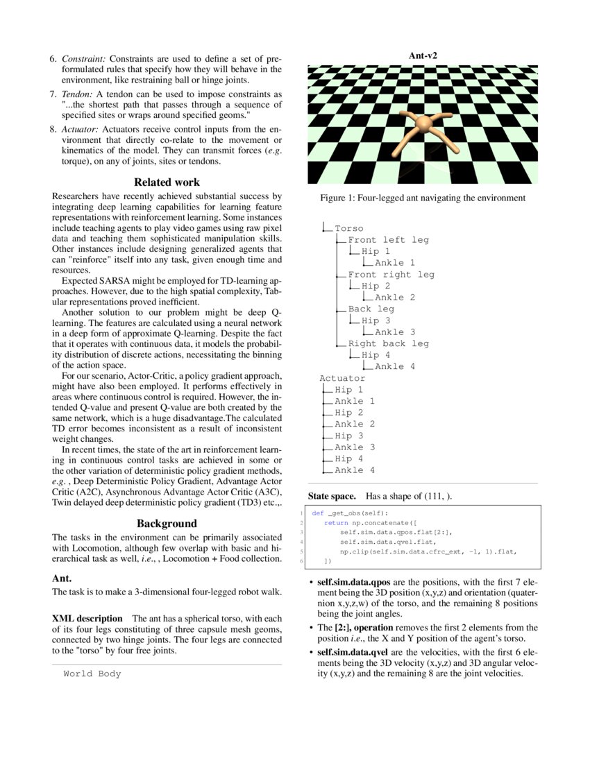 Exploring reinforcement learning techniques for discrete and continuous ... Exploring reinforcement learning techniques for discrete and continuous ...