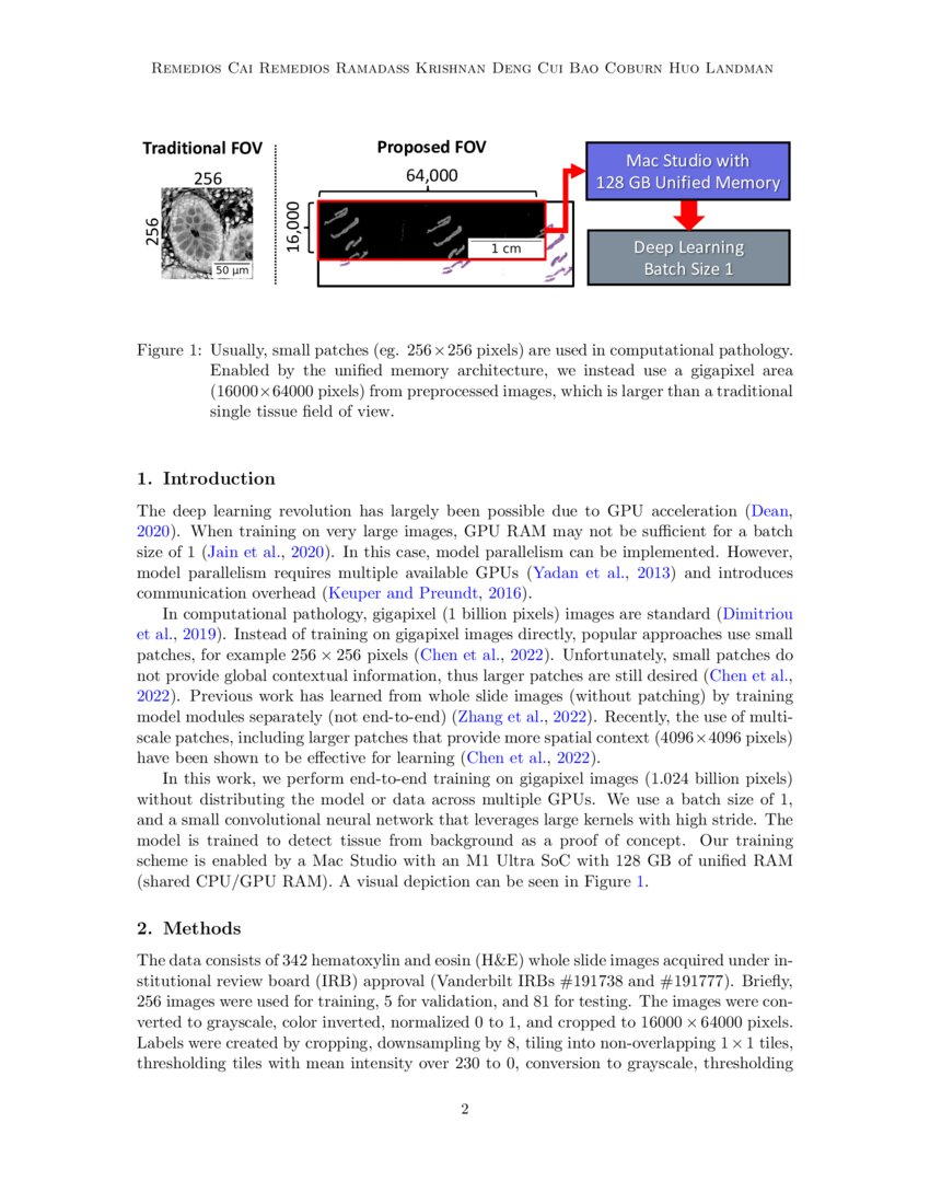 Exploring shared memory architectures for end-to-end gigapixel deep ... Exploring shared memory architectures for end-to-end gigapixel deep ...