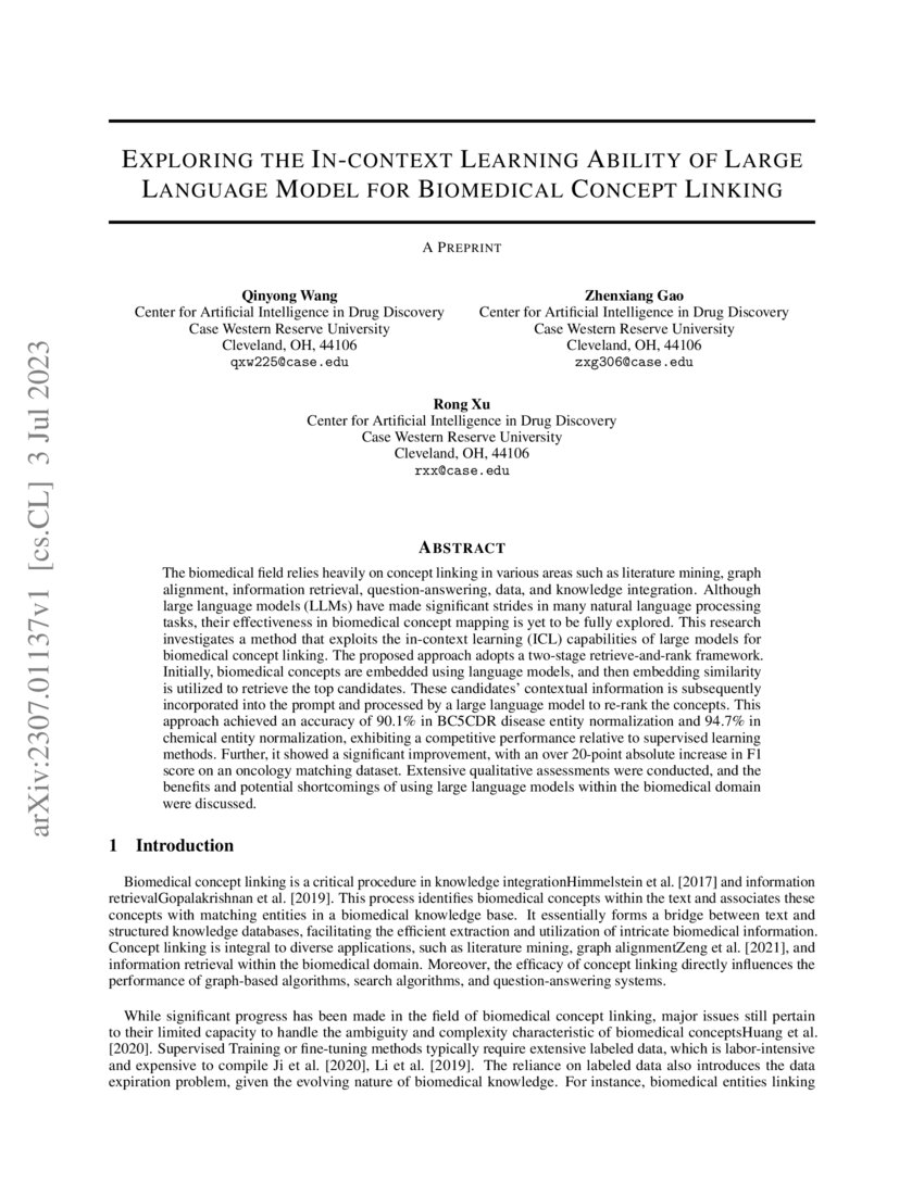 Exploring The In Context Learning Ability Of Large Language Model For