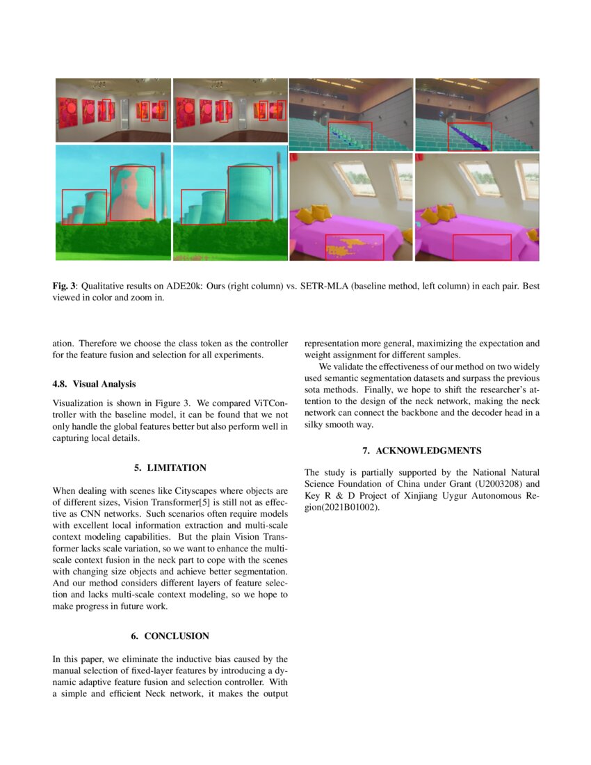 Exploring Vision Transformer Layer Choosing For Semantic Segmentation Deepai