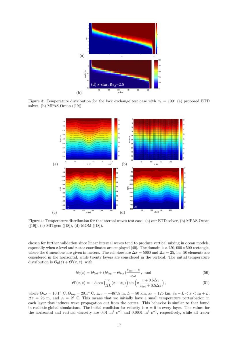 Exponential Time Differencing For The Tracer Equations Appearing In