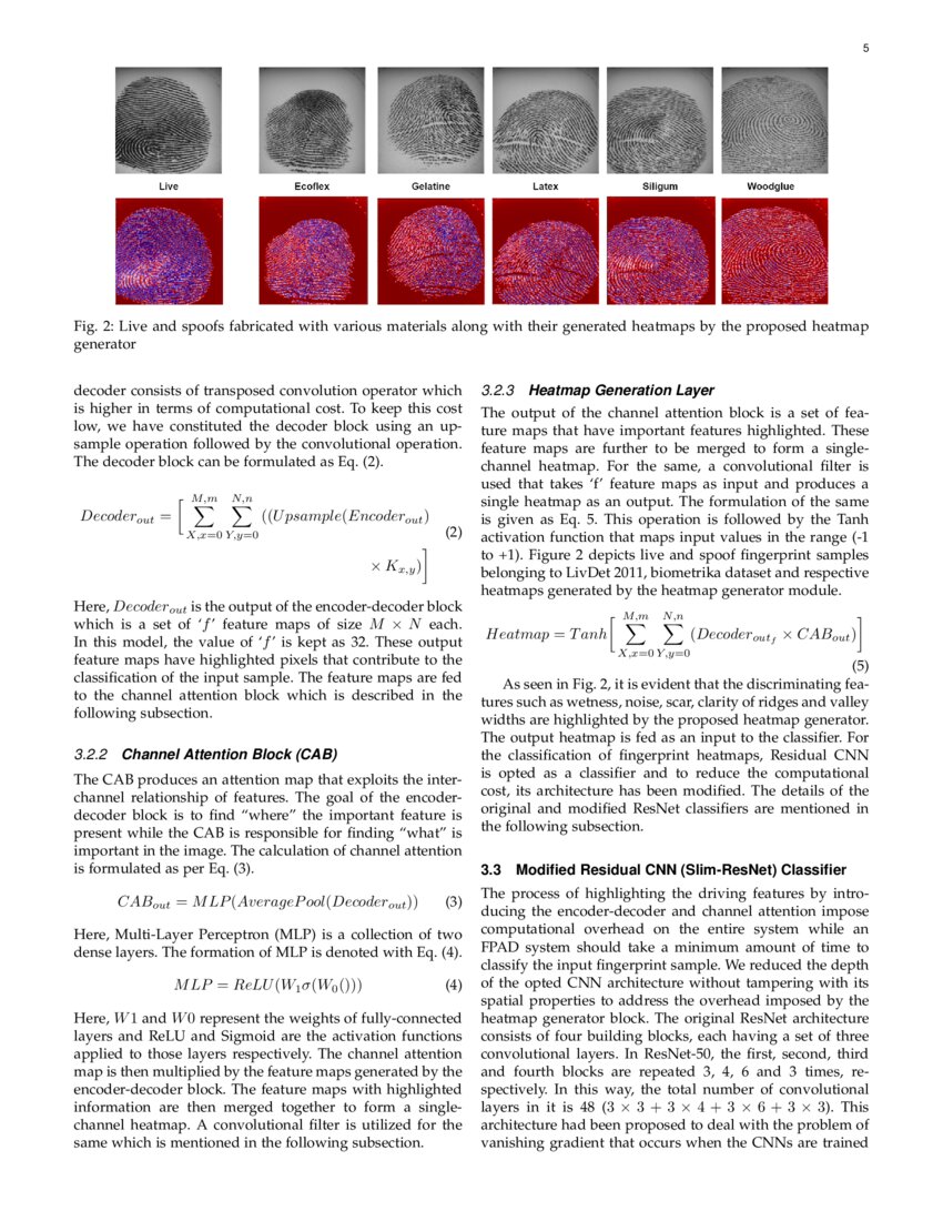 EXPRESSNET: An Explainable Residual Slim Network for Fingerprint Presentation Attack Detection ...
