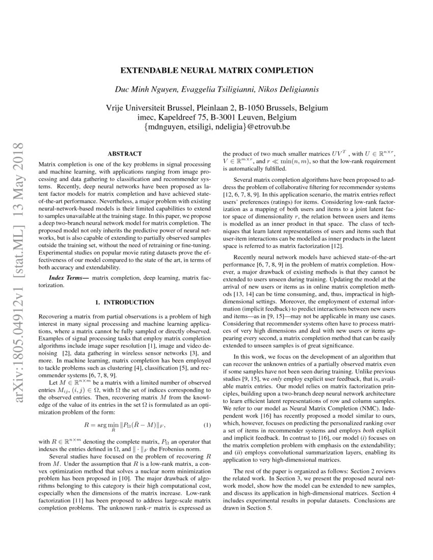Extendable Neural Matrix Completion | DeepAI