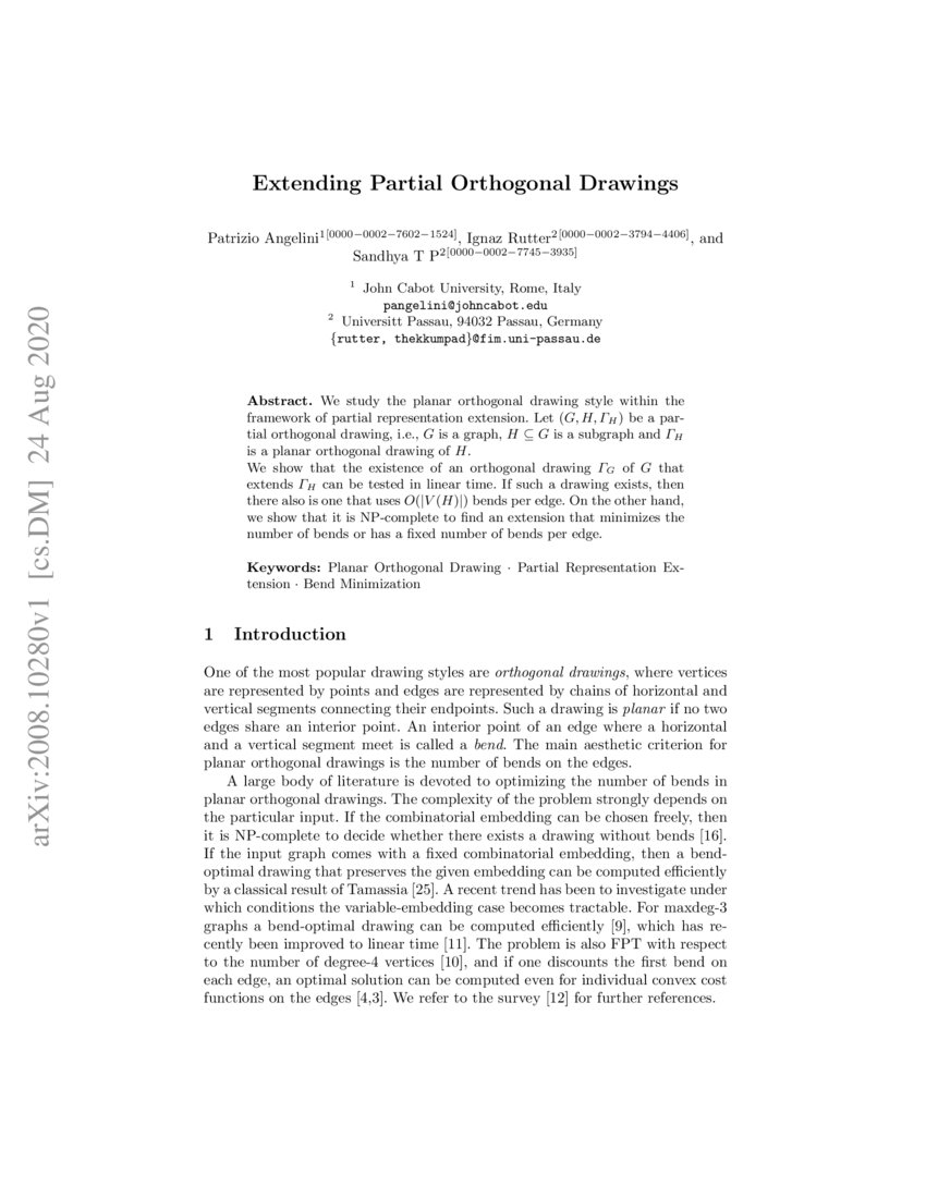 Extending Partial Orthogonal Drawings | DeepAI