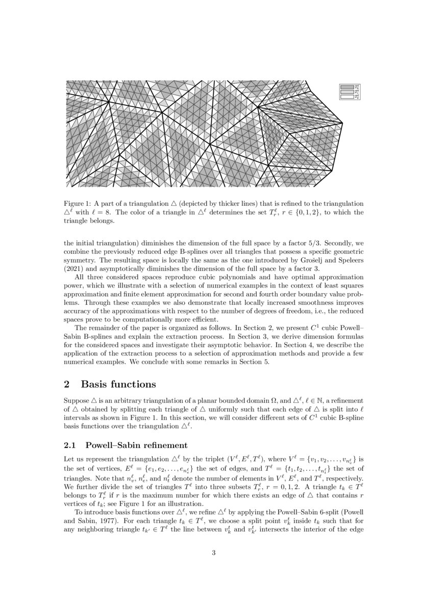 Extraction And Application Of Super Smooth Cubic B Splines Over