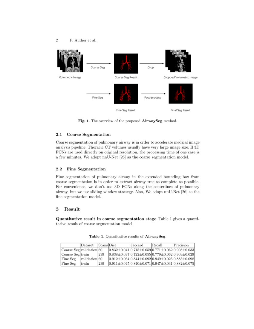 Extraction Of Pulmonary Airway In Ct Scans Using Deep Fully