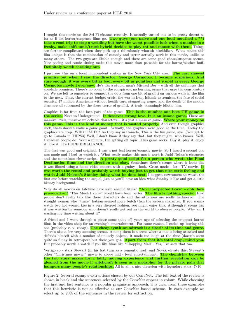Extraction of Salient Sentences from Labelled Documents | DeepAI