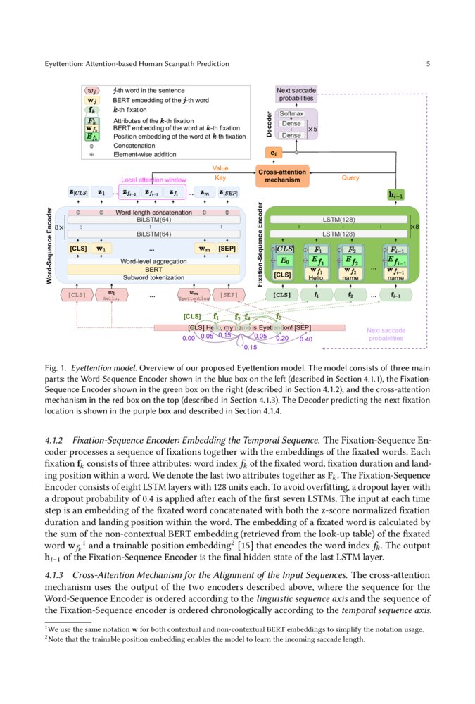 Eyettention An Attention Based Dual Sequence Model For Predicting Human Scanpaths During