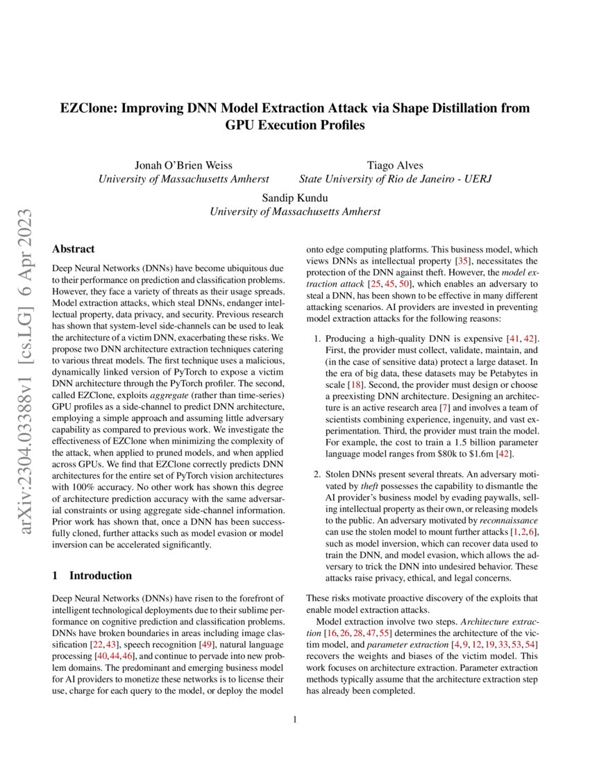 Ezclone Improving Dnn Model Extraction Attack Via Shape Distillation From Gpu Execution 1447